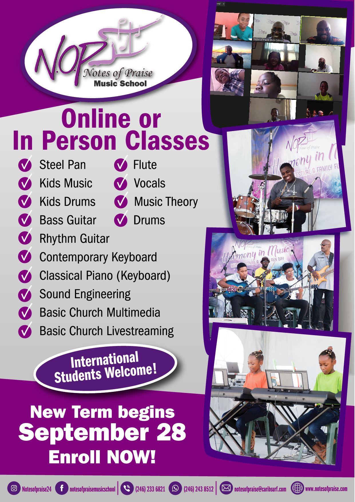 Notes of Praise Music School | Sign Up to be Notified